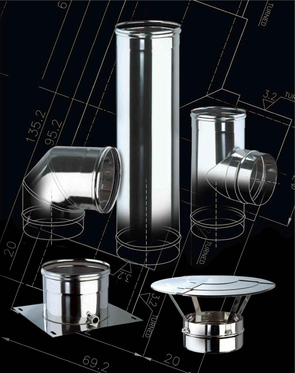 Inox enkelwandige buizen EW - Egeda